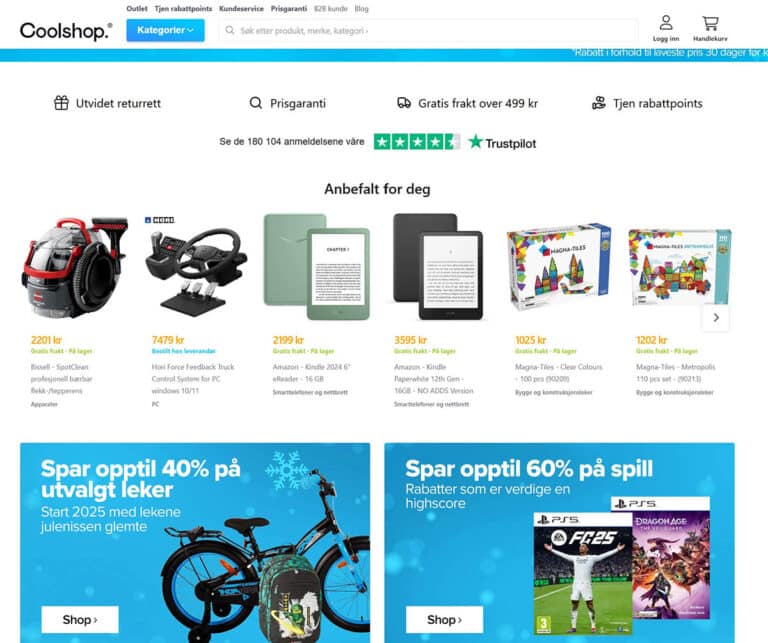 Coolshop - eButikker.no