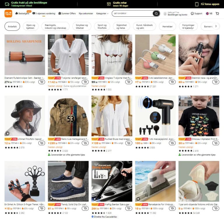 Temu - eButikker.no